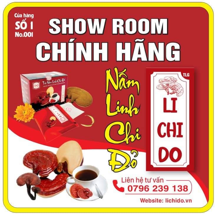 Hệ Thống Showroom chính hàng nấm Linh Chi đỏ Lichido